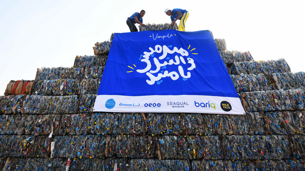 VeryNile builds plastic pyramid to highlight river pollution - Thred ...